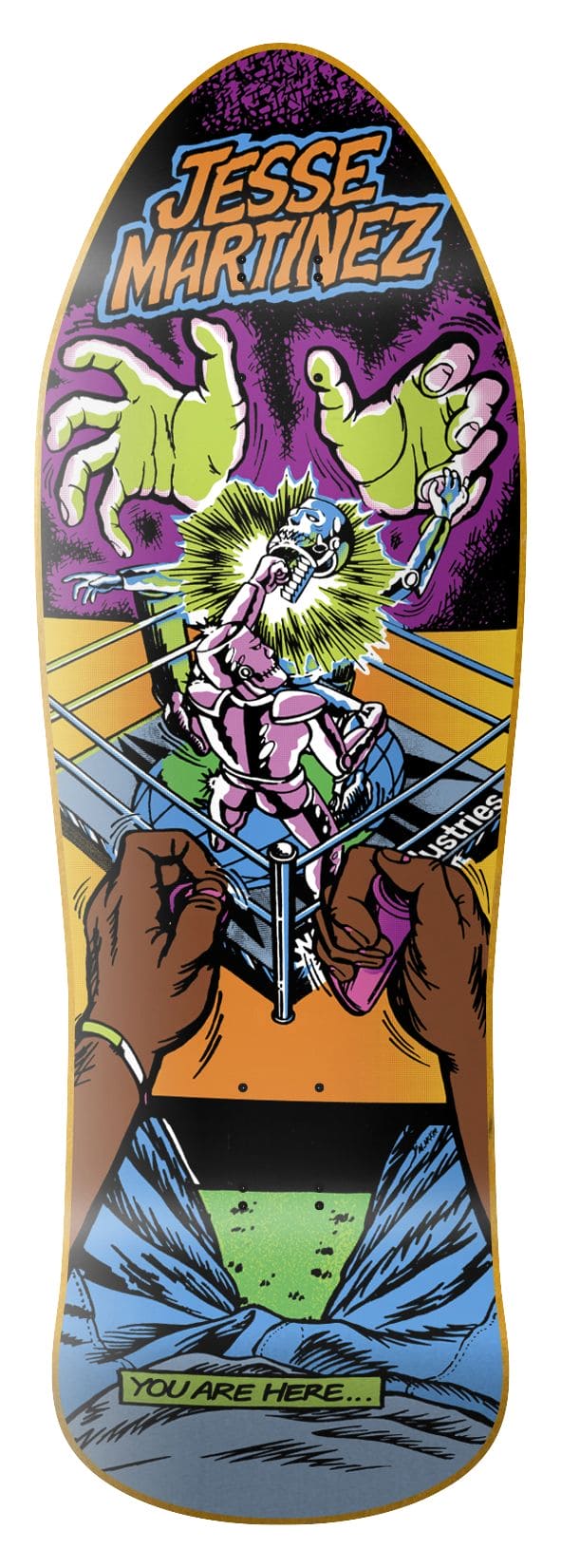 World Industries | 10.126" Jesse Martinez Rock' em Sock' em Deck – THIS ...
